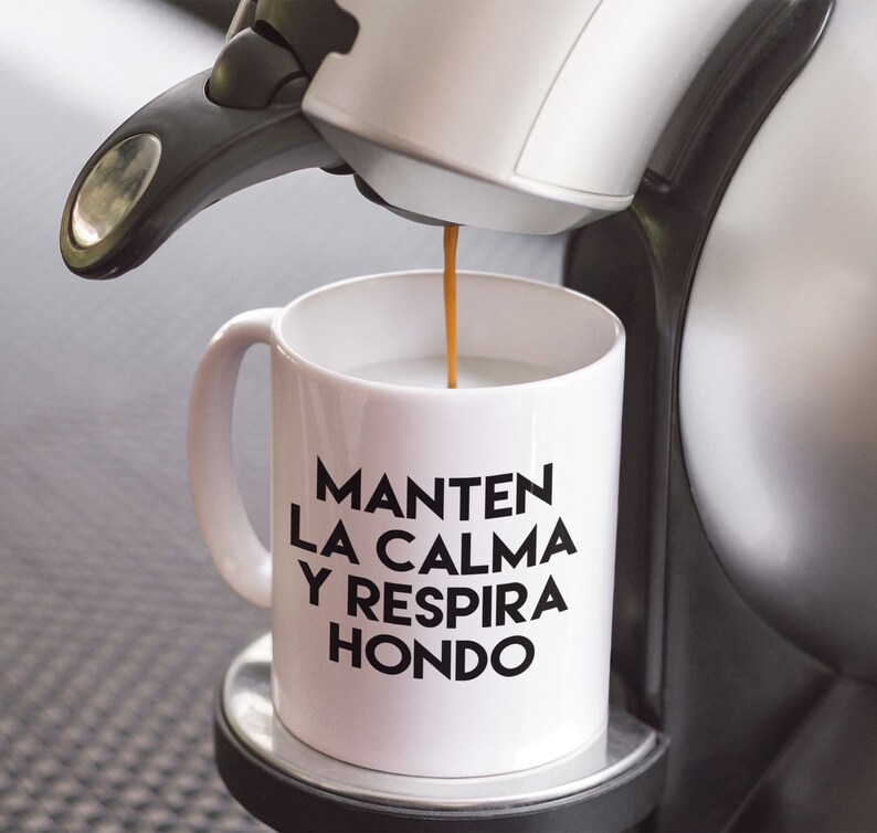 Regalo De Yoga - Manten La Calma Y Respira Hondo Taza De Cafe O Te ...