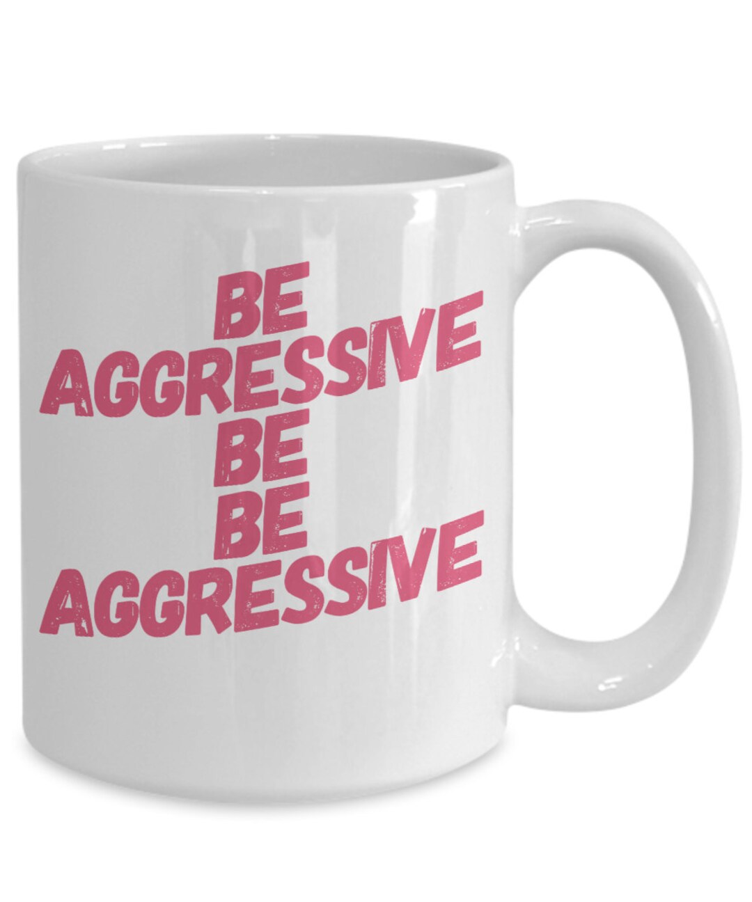 Cheer Coach Mug - Be Aggressive - Tea or Coffee Cup - Cheerleading ...