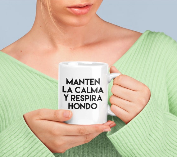 Regalo De Yoga Manten La Calma Y Respira Hondo Taza De Cafe - Etsy