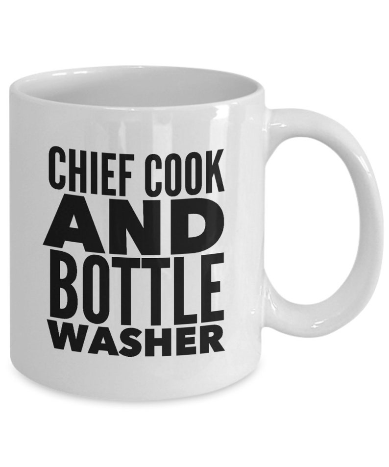 Stay at Home Mom Gift - Chief Cook and Bottle Washer Mug - Stay at Home ...