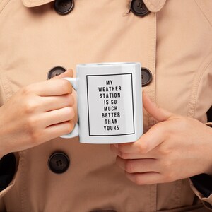 Weather Nerd Gifts - My Weather Station is so Much Better Coffee or Tea ...