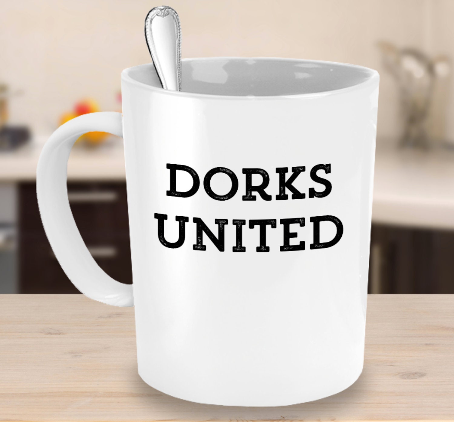 Dorky Gift Dorks United Coffee Mug Funny Tea Cup for Dorks Be A Dork ...