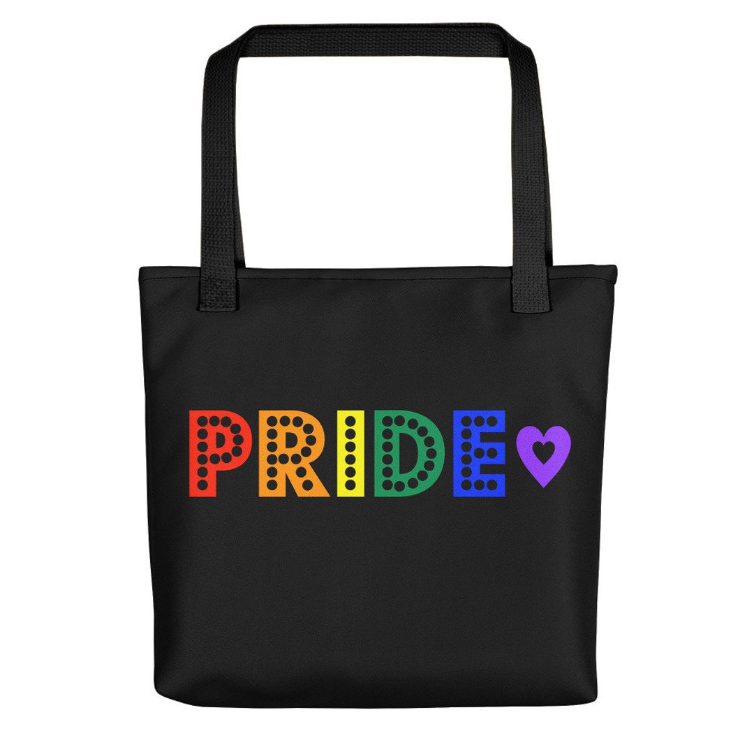 Pride Rainbow Tote Bag - Pride Week - LGBT - LGBTQ - LGBTQIA - Large ...