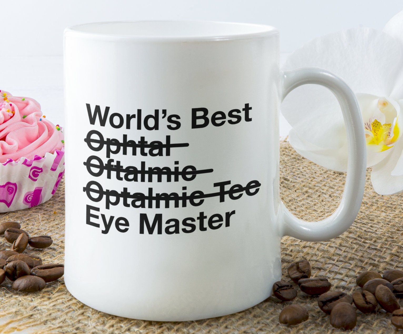 Ophthalmology Gift Worlds Best Ophthalmic Tech Eye Master Coffee Mug ...