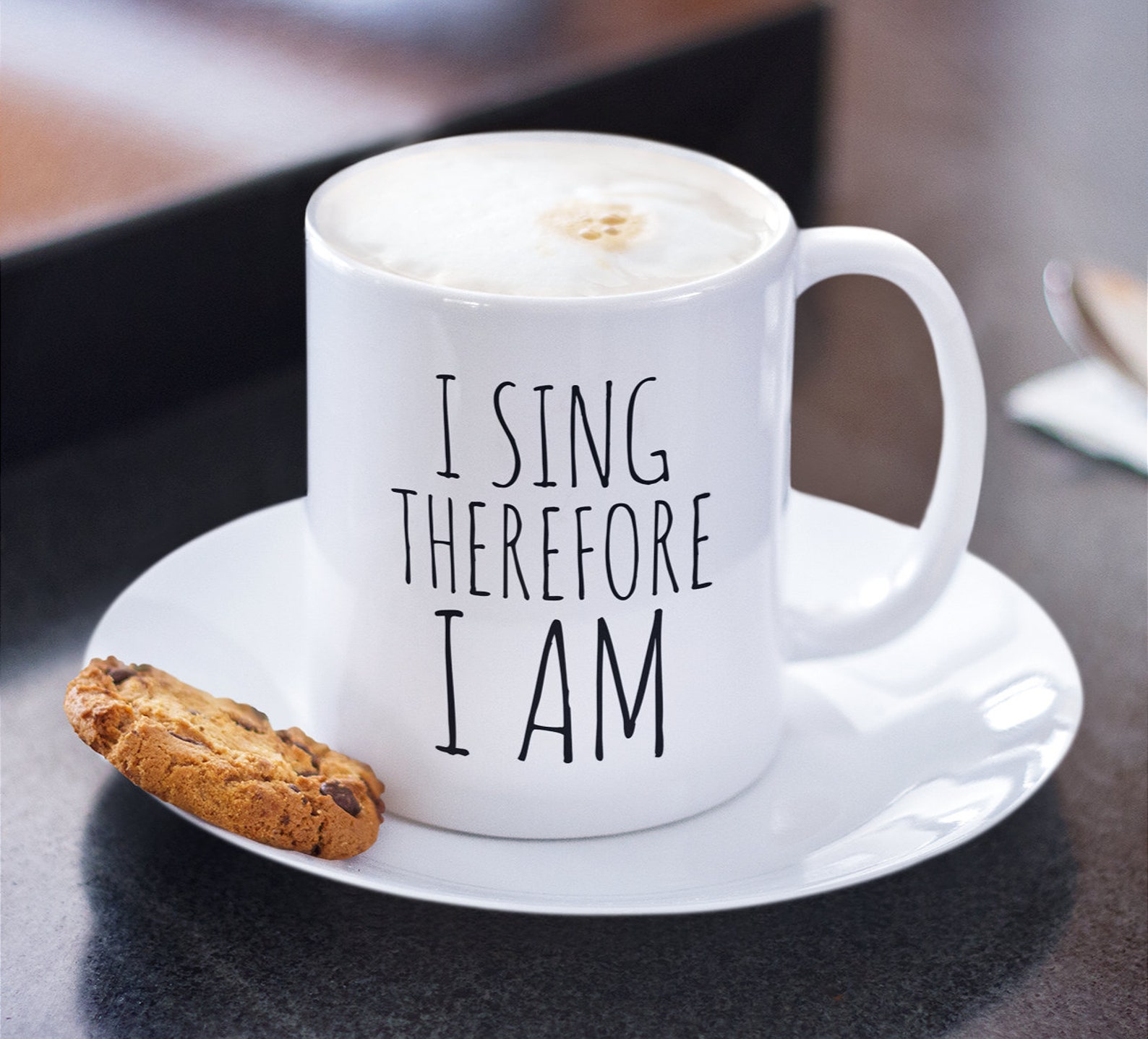 Singer Coffee Mug I Sing Therefore I Am Tea Cup - Etsy Australia