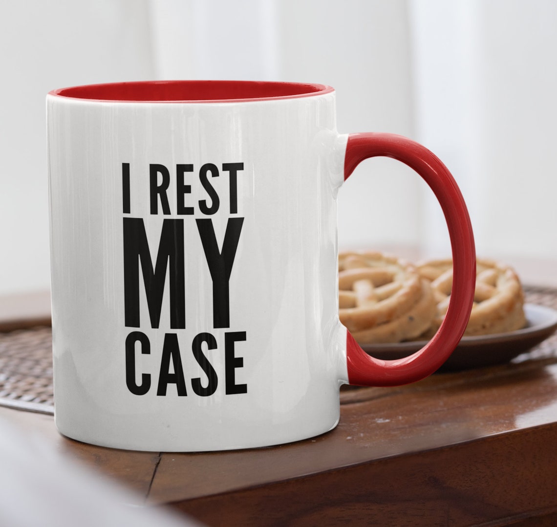 Future Lawyer Mug I Rest My Case Cup Lawyer Desk Retirement Gift Law ...