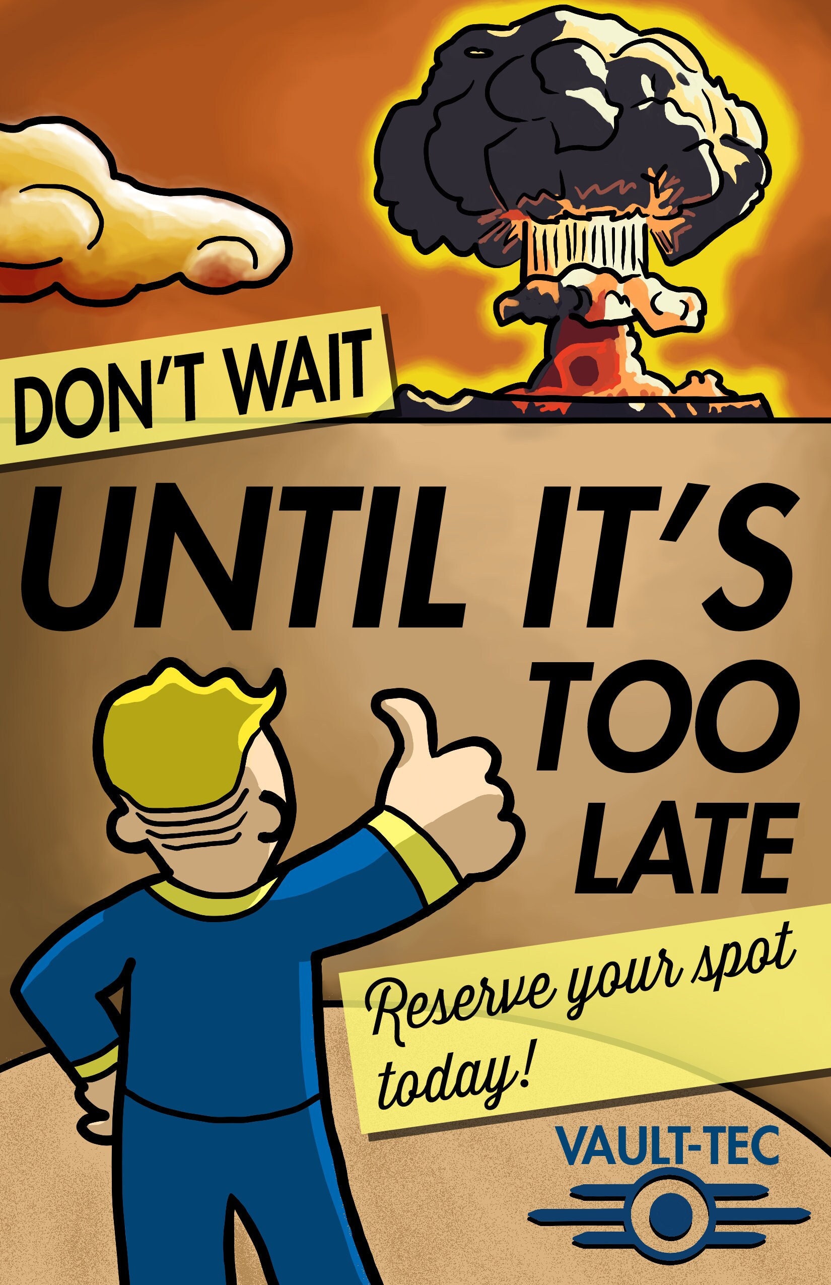 Fallout Vault-tec Poster Digital Download - Etsy