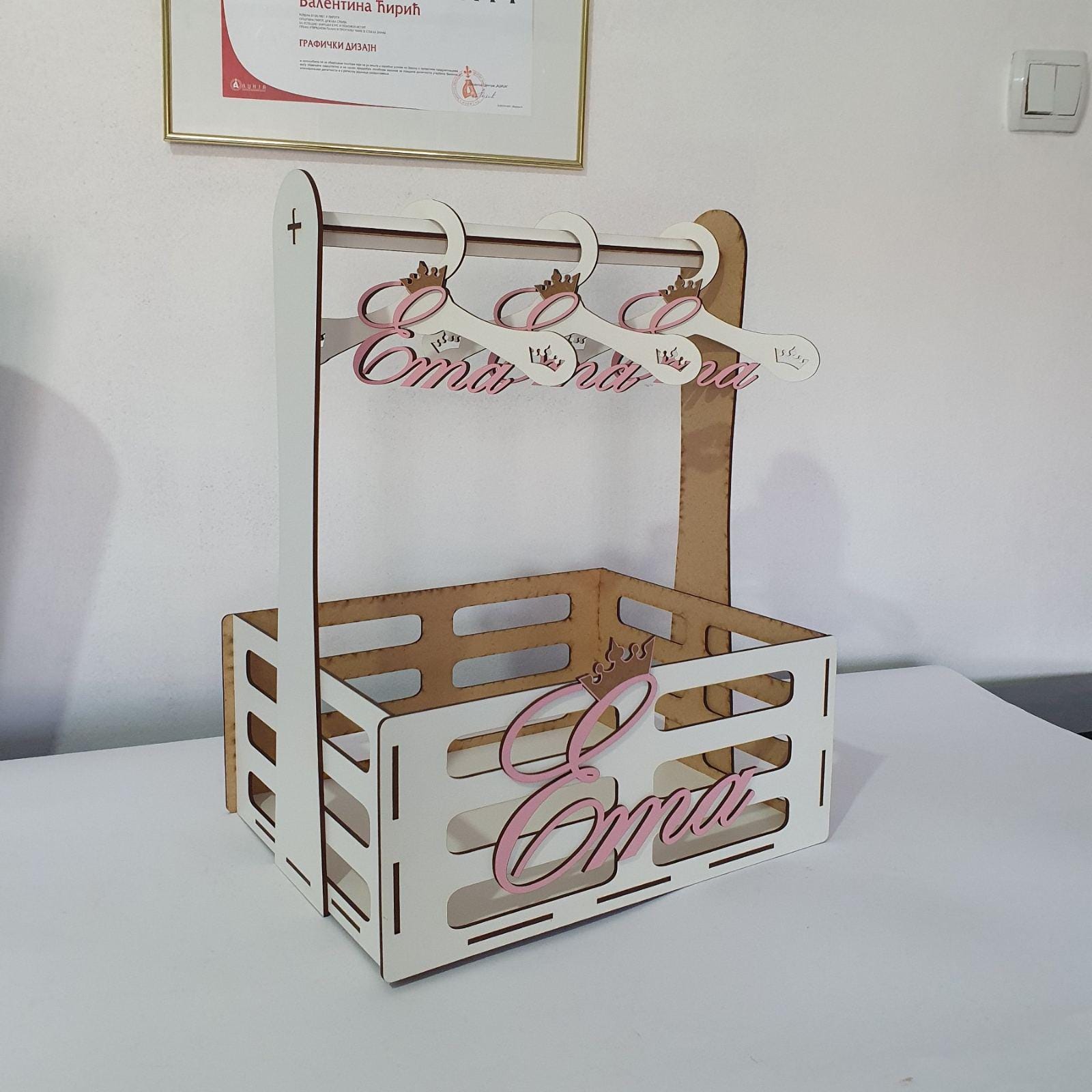 Laser Cut Baby Hanger Gift Crate: SVG, AI Files (digital Download) - Etsy