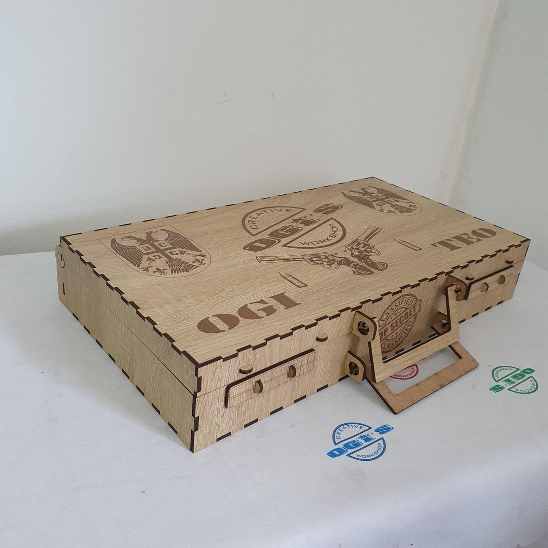 Air Gun Box, Hunting Box, Pistol Box AI, SVG, Laser Cut - Etsy