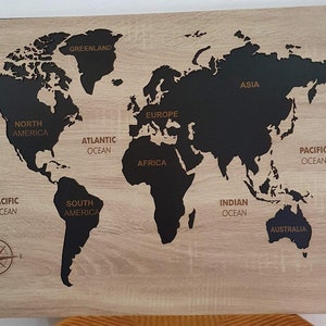World Map Laser Cut Files - Etsy Canada