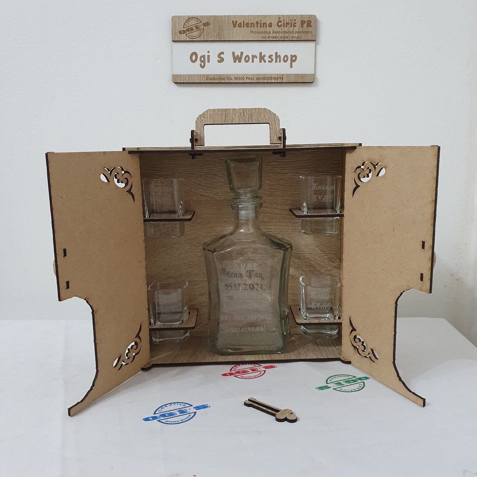 Laser Cut Portable Mini Bar: SVG, AI Files (3mm) - Etsy