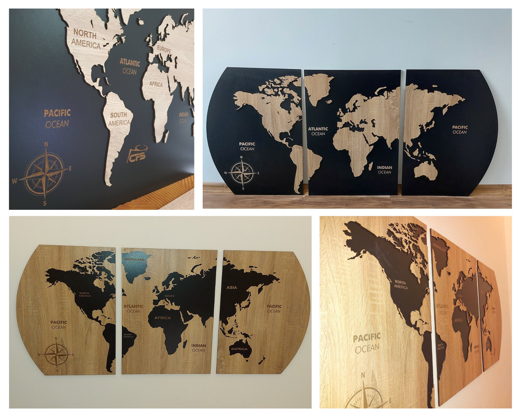 World Map Laser Cut Files - Etsy