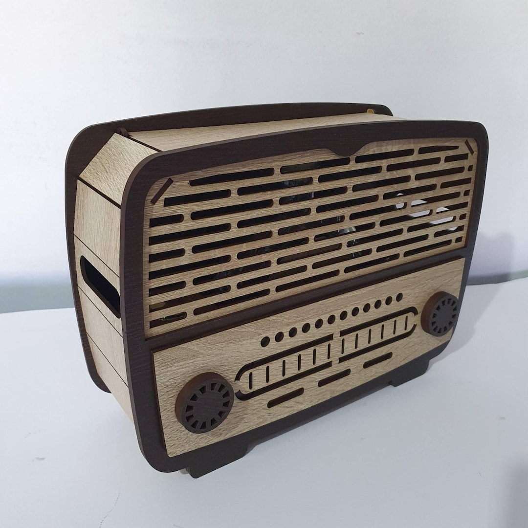 Laser Cut Retro Radio Mini Bar (digital Download) - Etsy