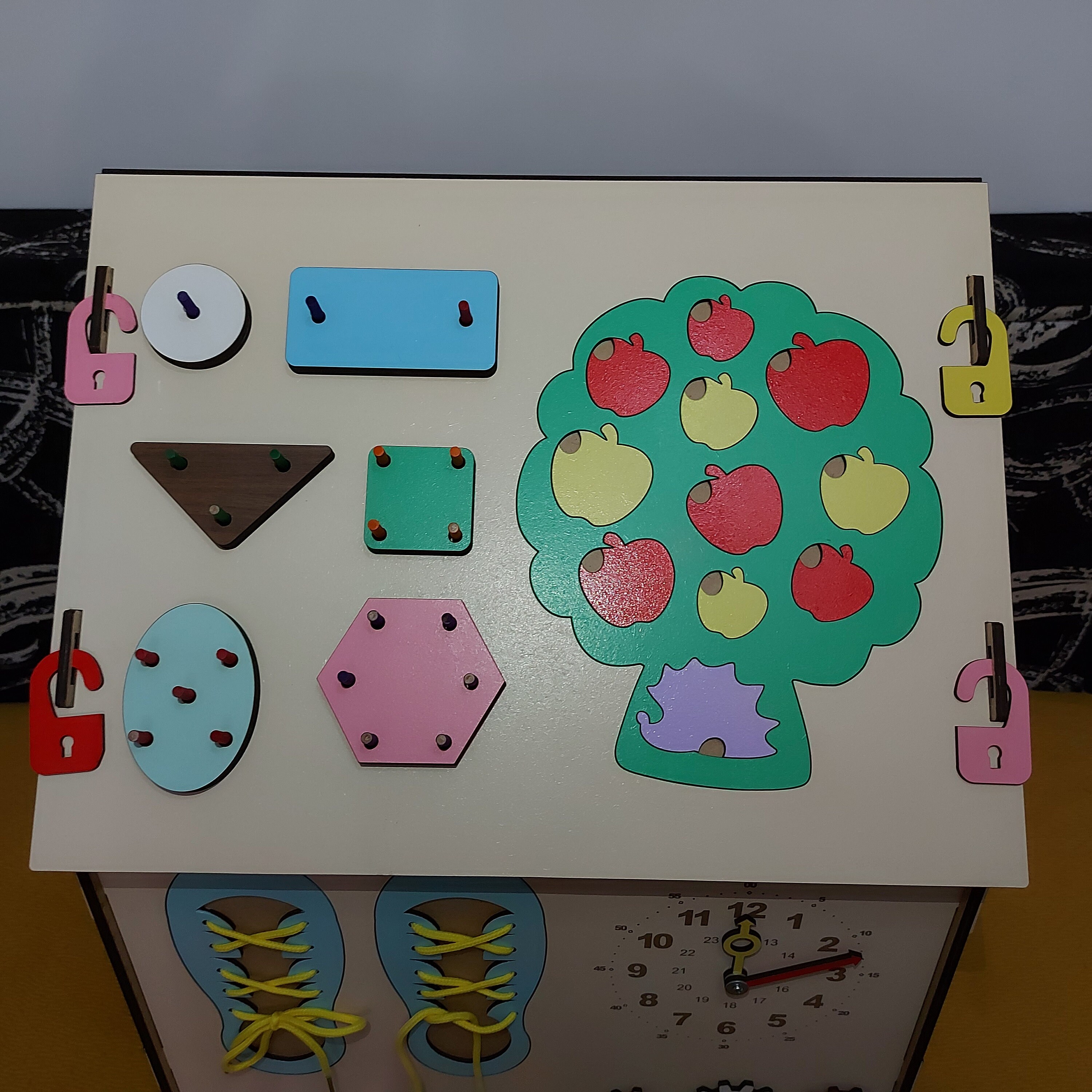 Montessori House Busyboard House Files Cnc Template Laser Cut Digital ...