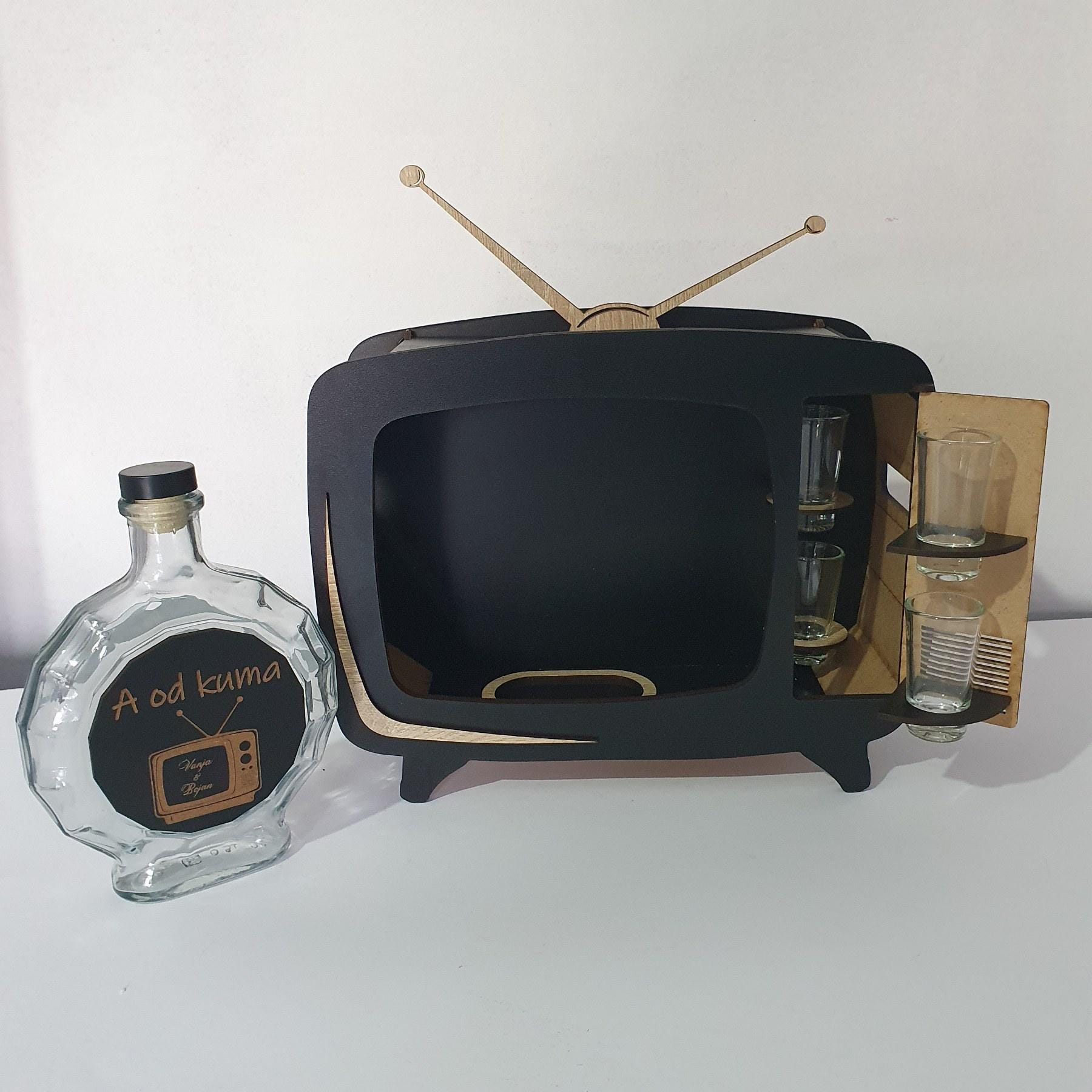 Laser Cut Retro TV Mini Bar (digital Download) - Etsy