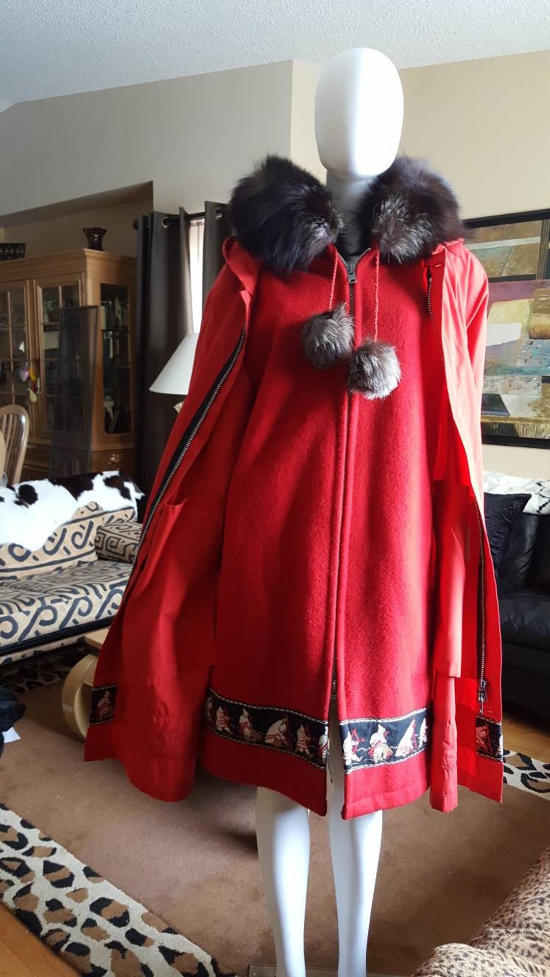 RESERVED SOLD 2PC Inuit Yukon Parka Handcrafted Kerrs Fur Fox Fur Parka ...