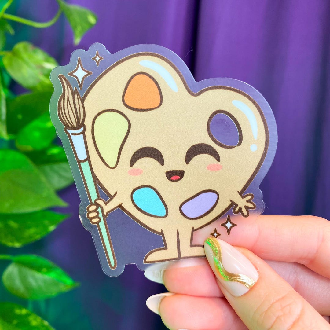 Artie the Palette Sticker - [ Artist Sticker | Cute Gifts for Art ...