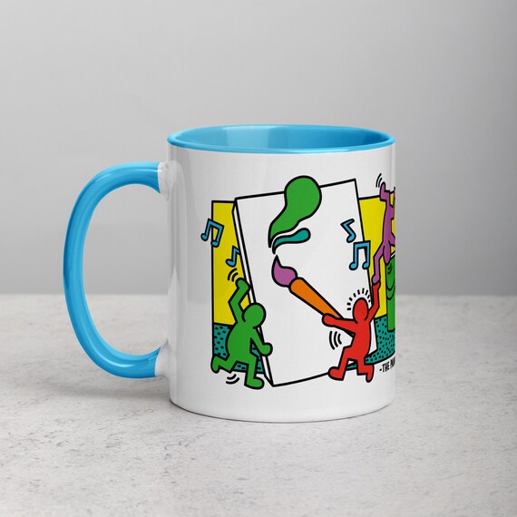 Painting Party Inspired by Keith Haring Colored Mug | Etsy