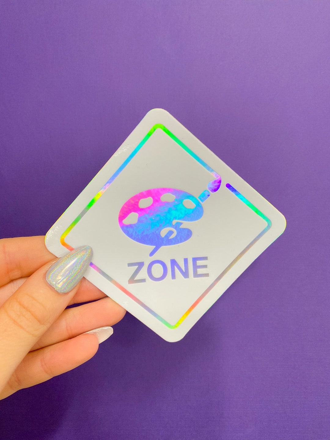 Artist Sticker Holographic Artist at Work Sign Decal Gifts for Painters ...