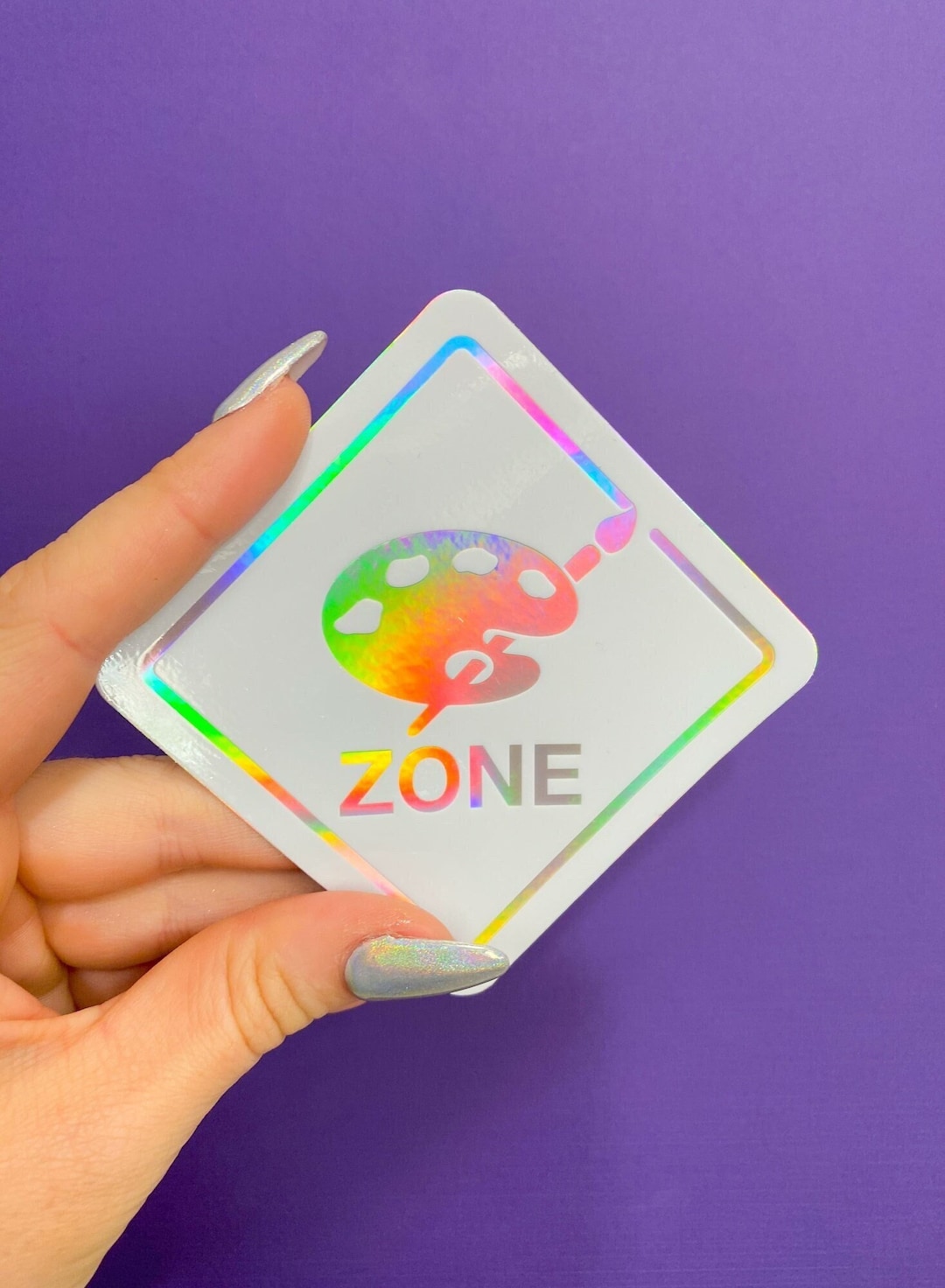 Artist Sticker Holographic Artist at Work Sign Decal Gifts - Etsy