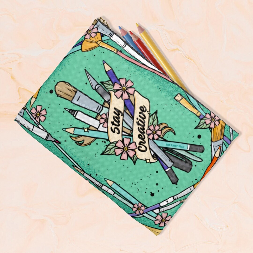 Stay Creative Accessory Pouch | Artist Gift Ideas | Art Lover Gifts ...