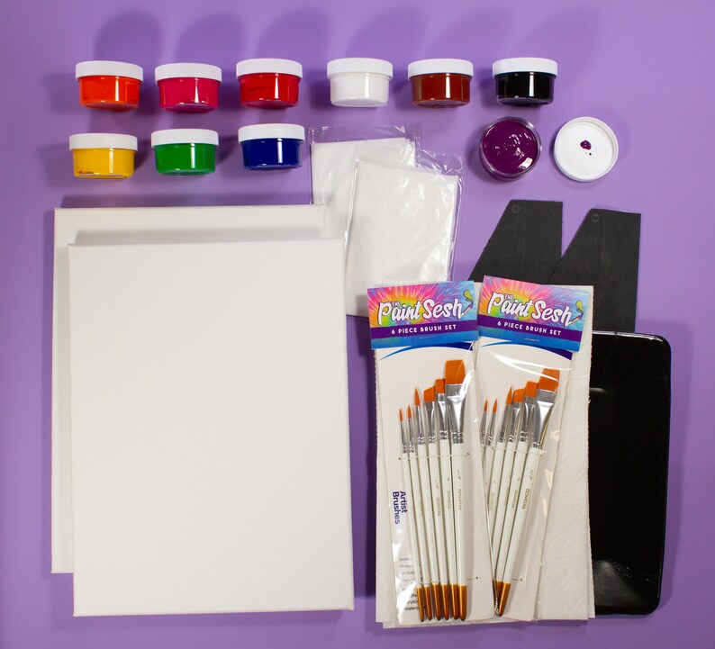 Date Night Paint Kit - [ Paint at Home Kit | Virtual Painting Supplies ...