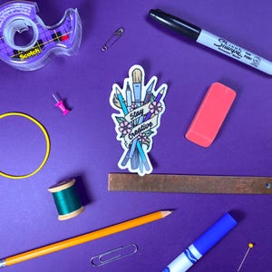 Stay Creative Sticker Transparent - [ Gifts for Art Lovers | Stickers ...