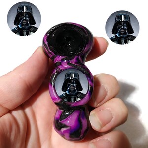 Custom Darth Vader, Glass Smoking Pipe, Girly Pipes, Unique, Glass ...
