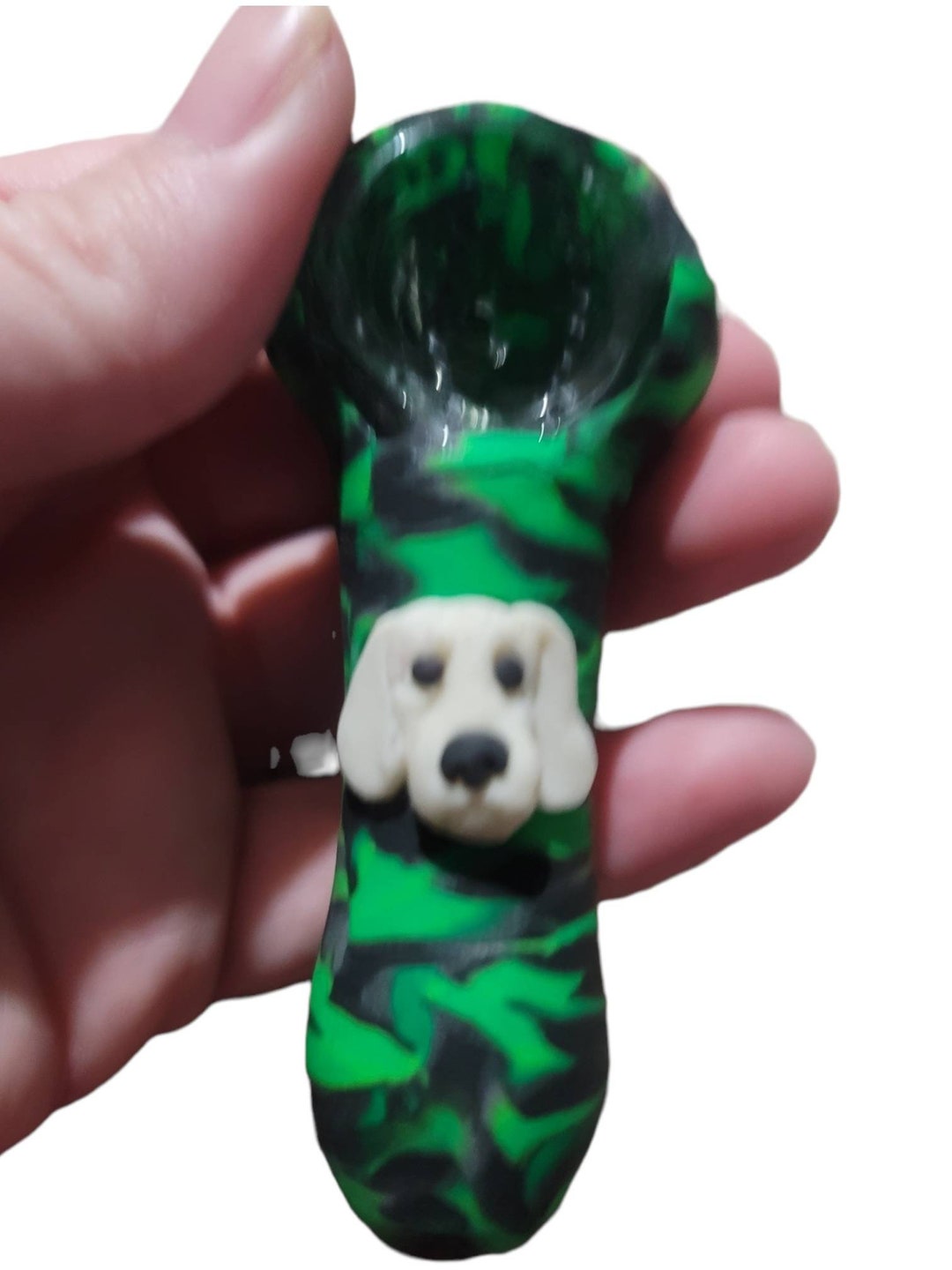 Custom Beagle Dog Glass Smoking Pipe, Girly Pipes, Unique, Glass ...