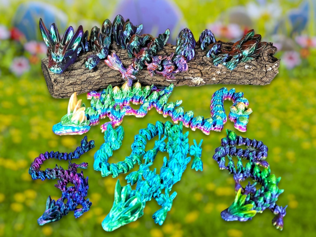 3d Printed Articulated Easter Dragon as Seen on Tiktok, Dragon Fidget ...