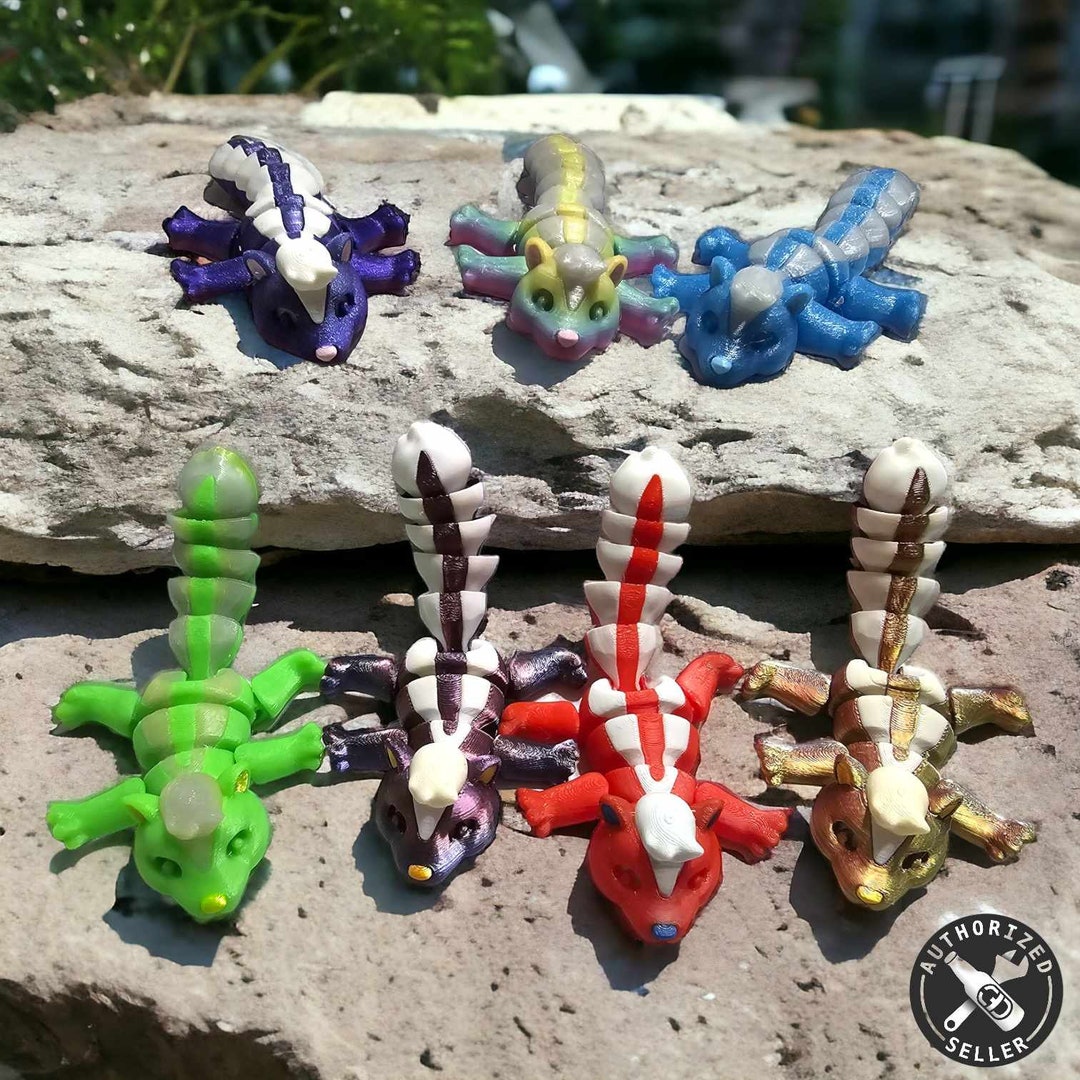 3d Printed Articulated Cute Skunk as Seen on Tiktok, Skunk Fidget Toy ...