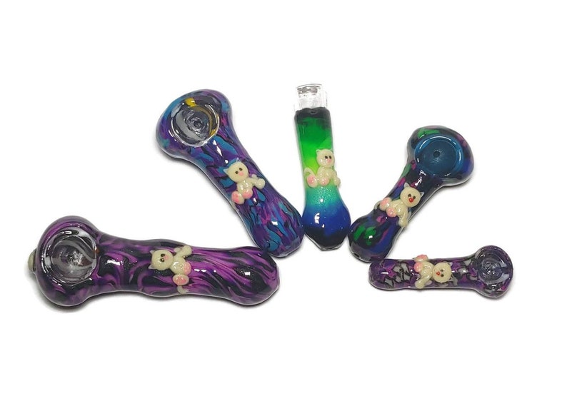 Custom Cute Kitten Glass Smoking Pipe Girly Pipes Unique - Etsy