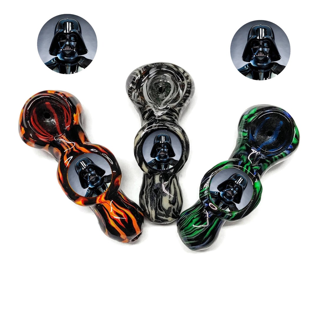 Custom Darth Vader, Glass Smoking Pipe, Girly Pipes, Unique, Glass ...
