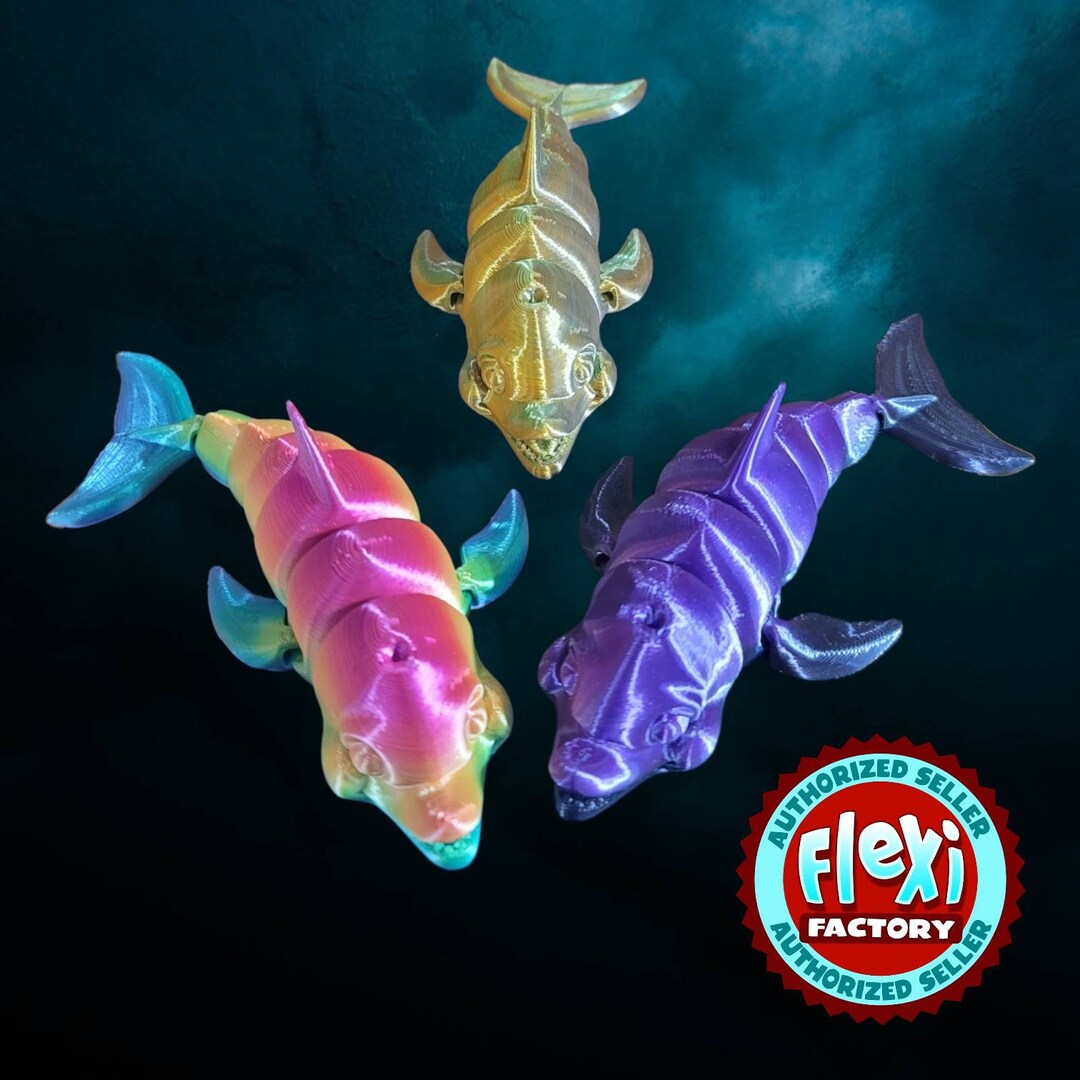 3d Printed Articulated Flexi Dolphin as Seen on Tiktok, Dolphin Fidget ...