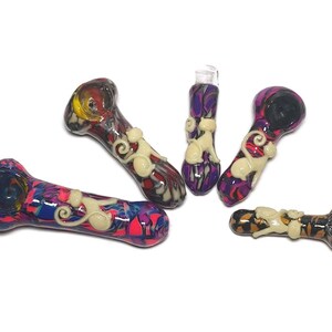 Custom Elegant Cat Glass Smoking Pipe, Girly Pipes, Unique, Glass ...