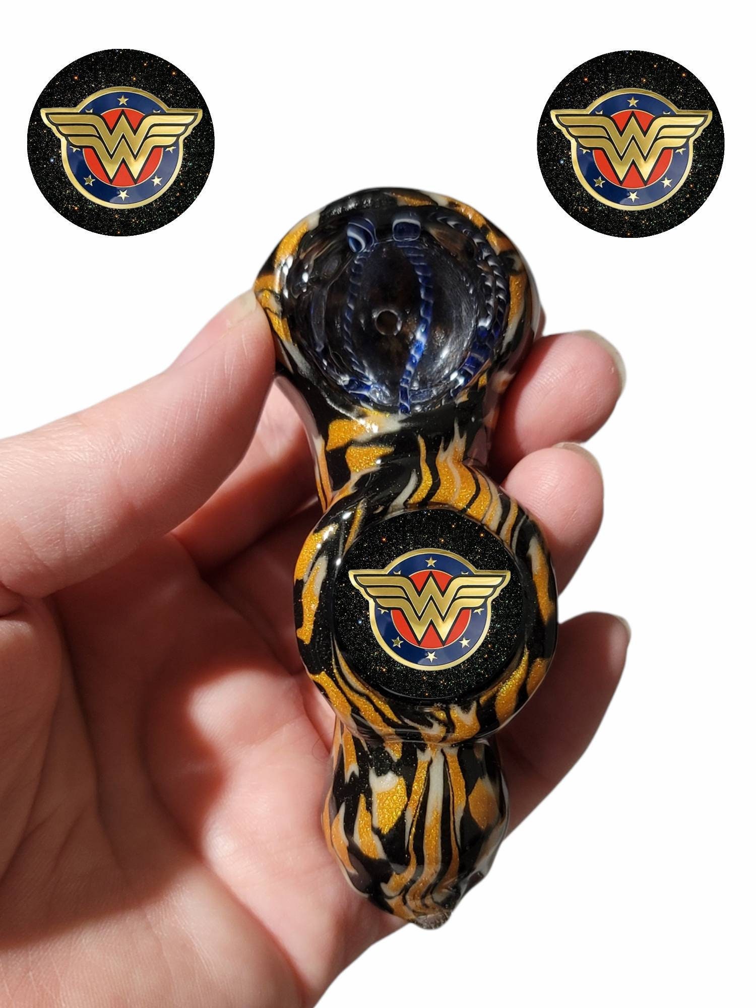 Custom Wonder Woman Glass Smoking Pipe Girly Pipes Glass - Etsy