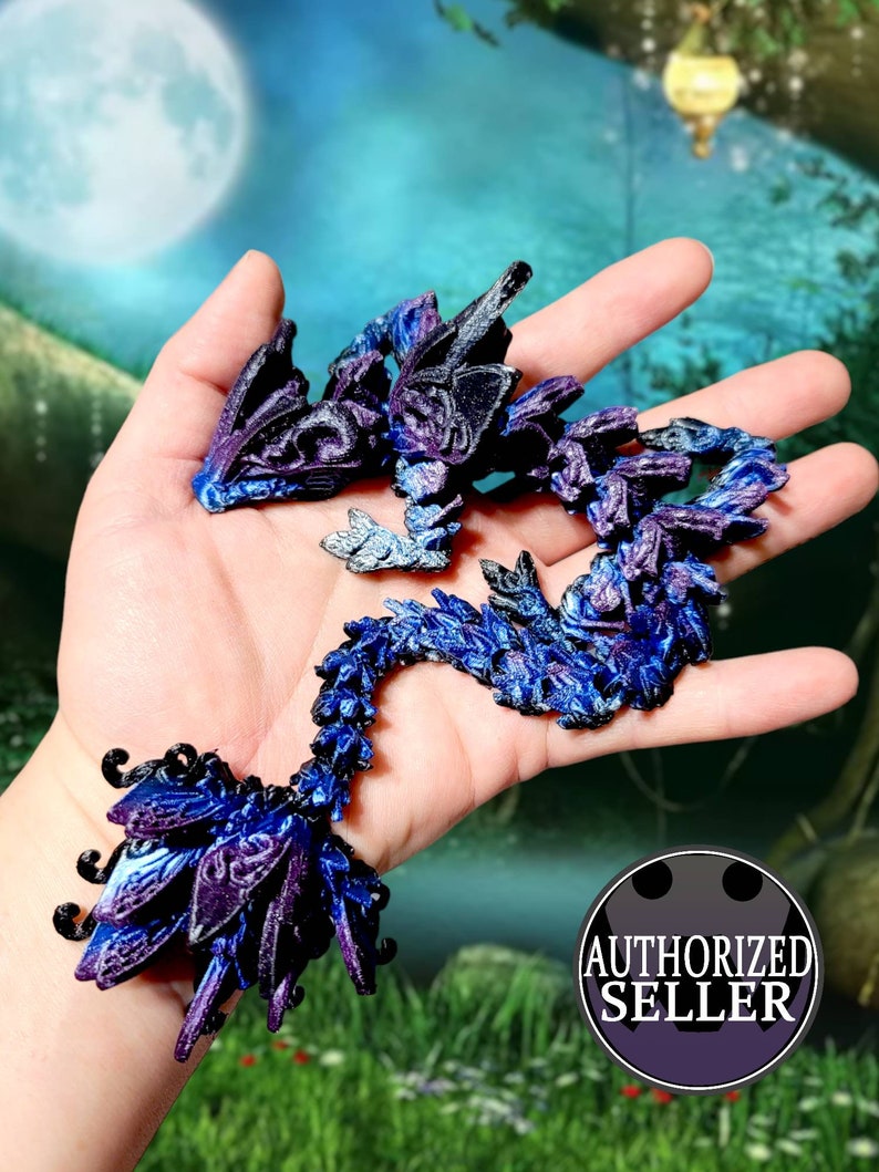 3d Printed Articulated Pixie Dragon as Seen on Tiktok Dragon - Etsy