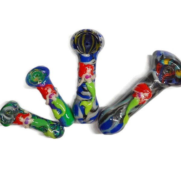 Mermaid Glass Art - Etsy