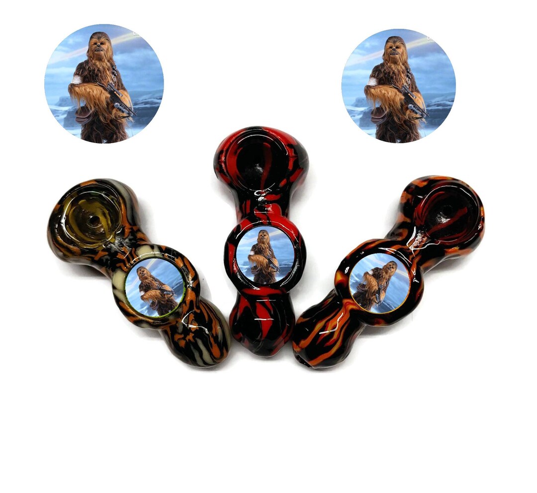 Custom Chewbacca Pipe, Star Wars Glass Smoking Pipe, Girly Pipes ...