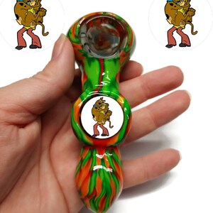 Custom Scooby Dog & Shaggy Glass Smoking Pipe, Girly Pipes, Glass ...