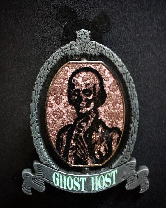 Haunted Mansion Ghost Host Spinner Disney Pin Gem haunted-mansion-ghost-host-spinner-disney-pin-gem