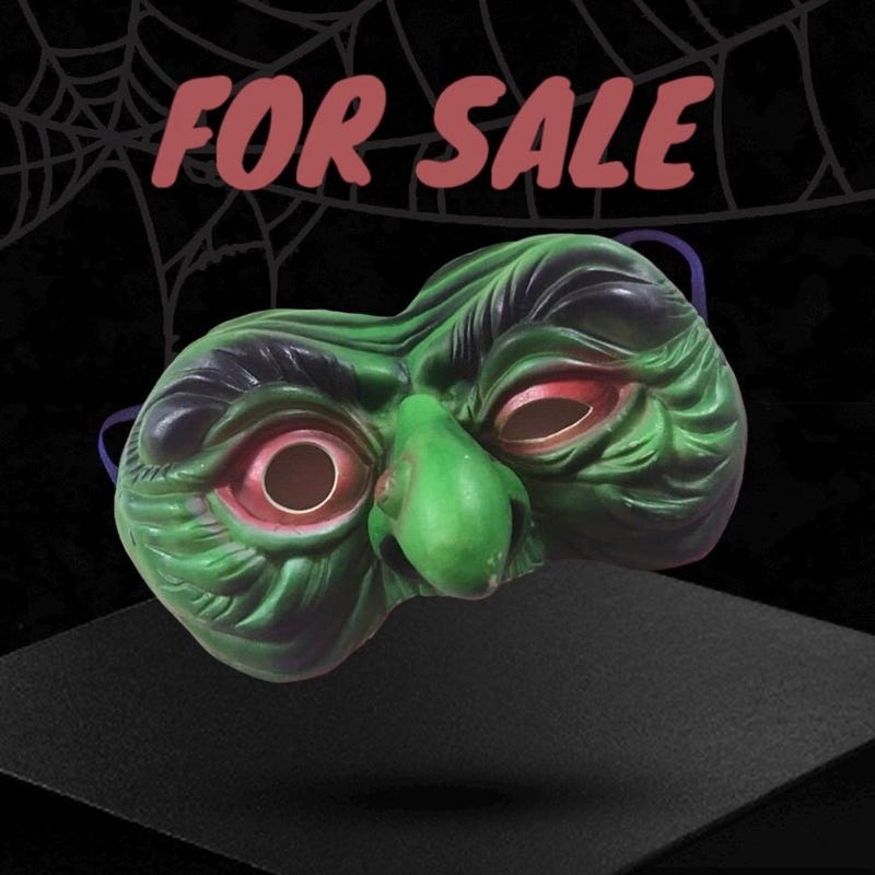 Witch Face Mask - Etsy