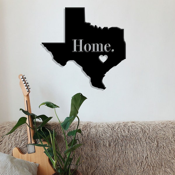 Texas State Metal Sign - Etsy