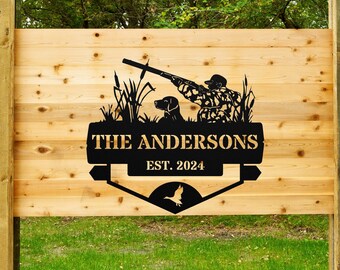 Personalized Duck Hunting Sign, Duck Hunting Gift, Metal Duck Hunting ...