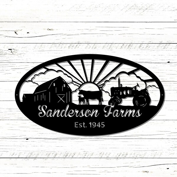 Metal Farm Signs - Etsy