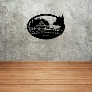 Custom Cabin Decor | Gift for Him | Custom Hunting Sign | Hunter Gift ...