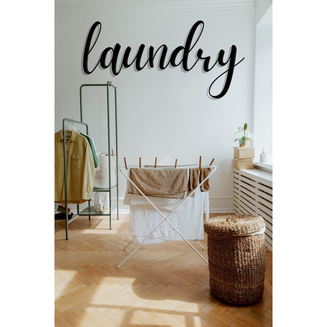 Laundry Sign | Metal Words | Laundry Room Sign | Laundry Metal Sign ...