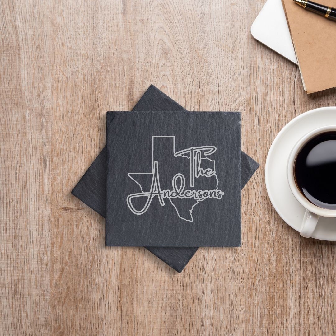 Custom State Coaster, Custom Coaster, State With Heart, Custom Location ...