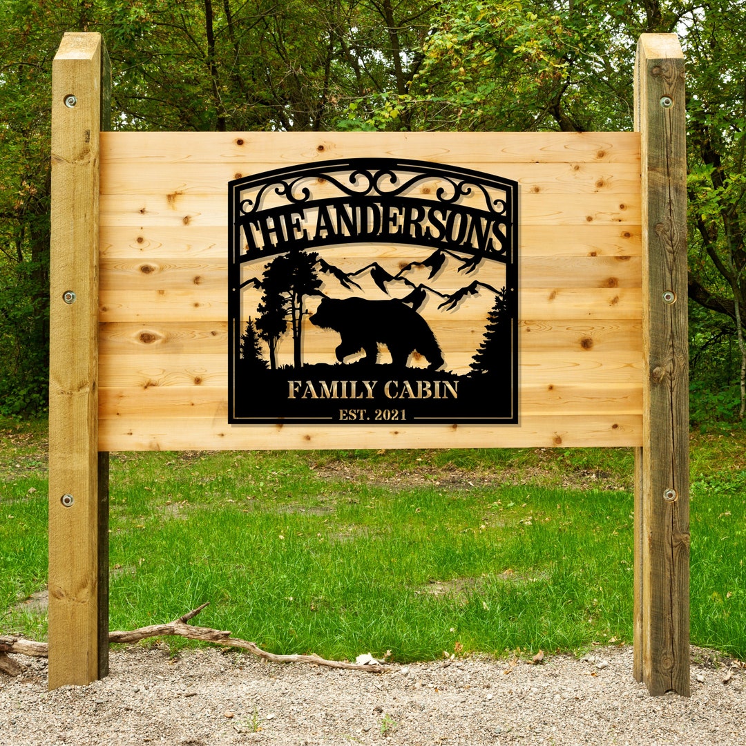 Custom Cabin Decor | Gift for Him | Custom Hunting Sign | Hunter Gift ...