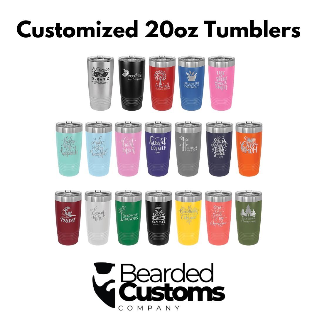 Personalized 20oz Tumbler, ADD YOUR LOGO, Wholesale Tumblers, Laser ...
